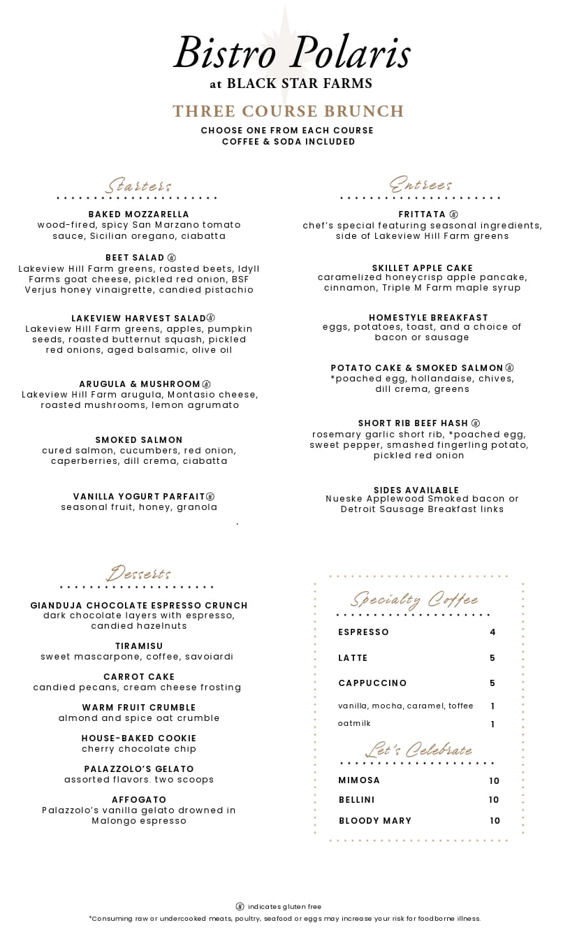 Black Star Farms – Sunday Brunch on the Farm